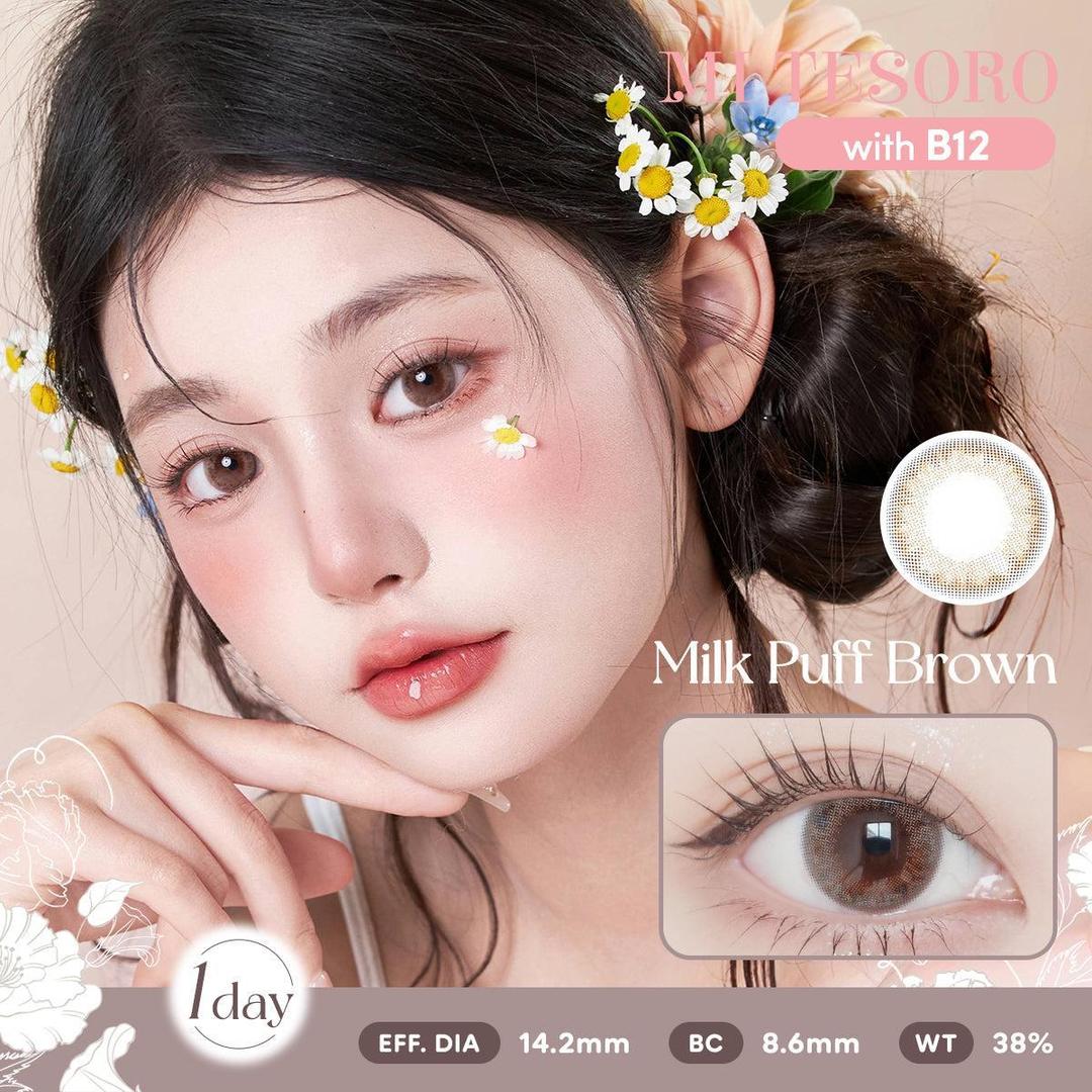Milk Puff Brown-Mi Tesoro 1 Day Color Con 2pcs Malaysia & Singapore - B ...